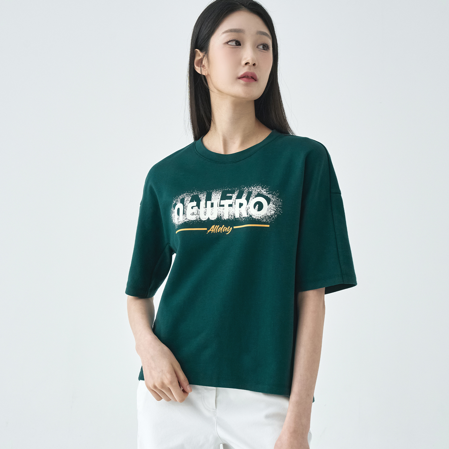 ZISHEN [24SS] 여성 프린팅 라운드 반팔 티셔츠 LSTSO352_GE| 굿 셀렉션, 굿 서비스 굿웨어몰