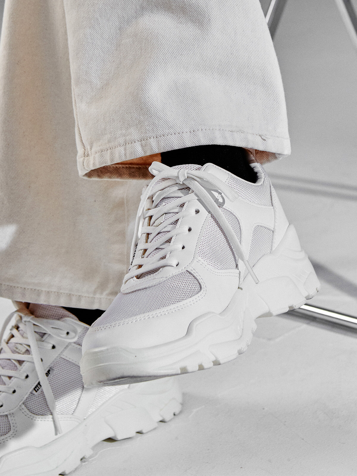 HEELTOP HT4718-WH 8cm 키높이 어글리 슈즈 지크 화이트| 굿 셀렉션, 굿 서비스 굿웨어몰