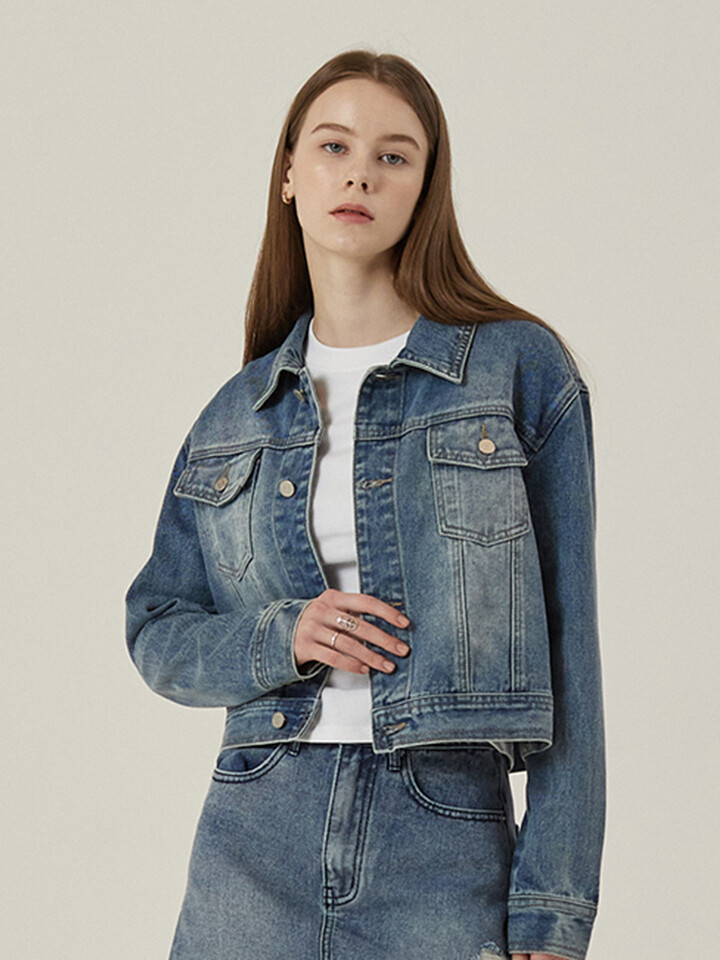 KISSENNE 크롭 데님 자켓| 굿 셀렉션, 굿 서비스 굿웨어몰