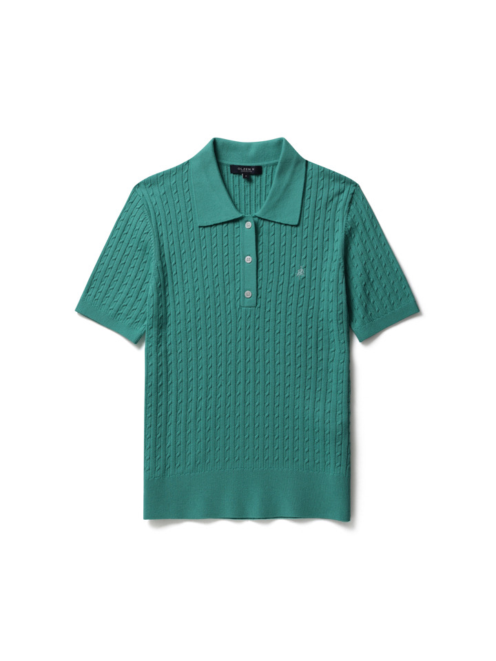 OLZEN 여성) 케이블 조직 카라넥 니트| 굿 셀렉션, 굿 서비스 굿웨어몰